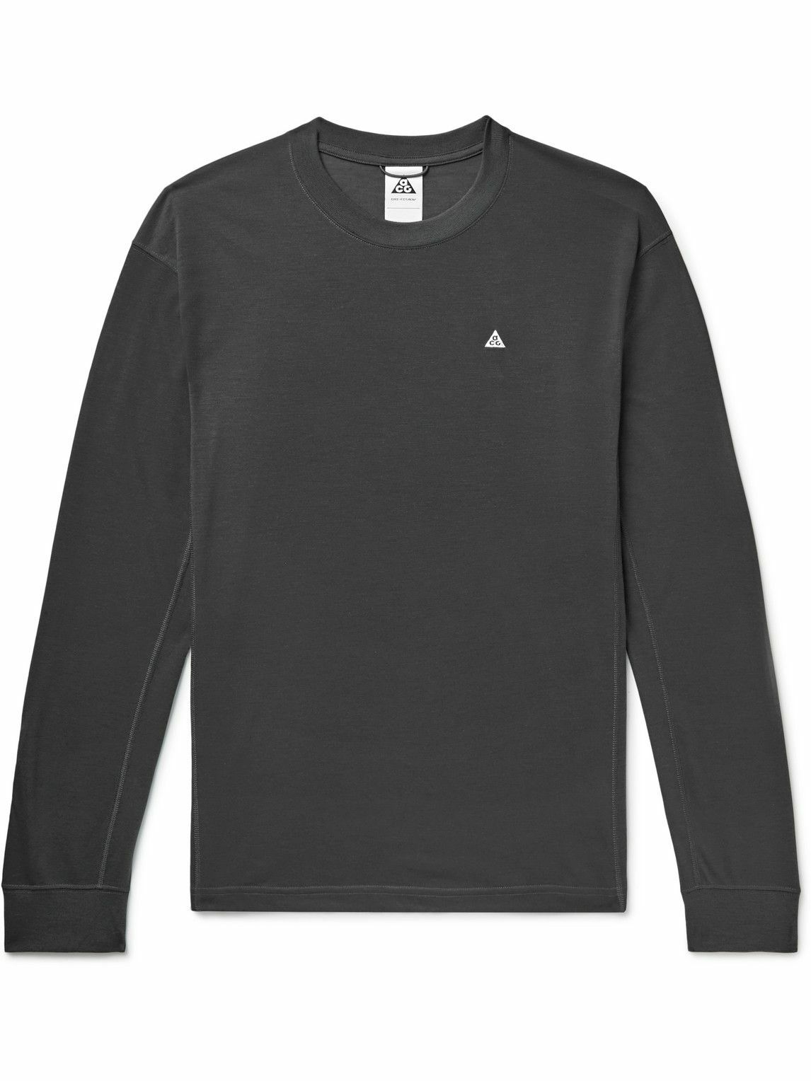 Nike - ACG Logo-Embroidered Dri-FIT ADV T-Shirt - Gray Nike