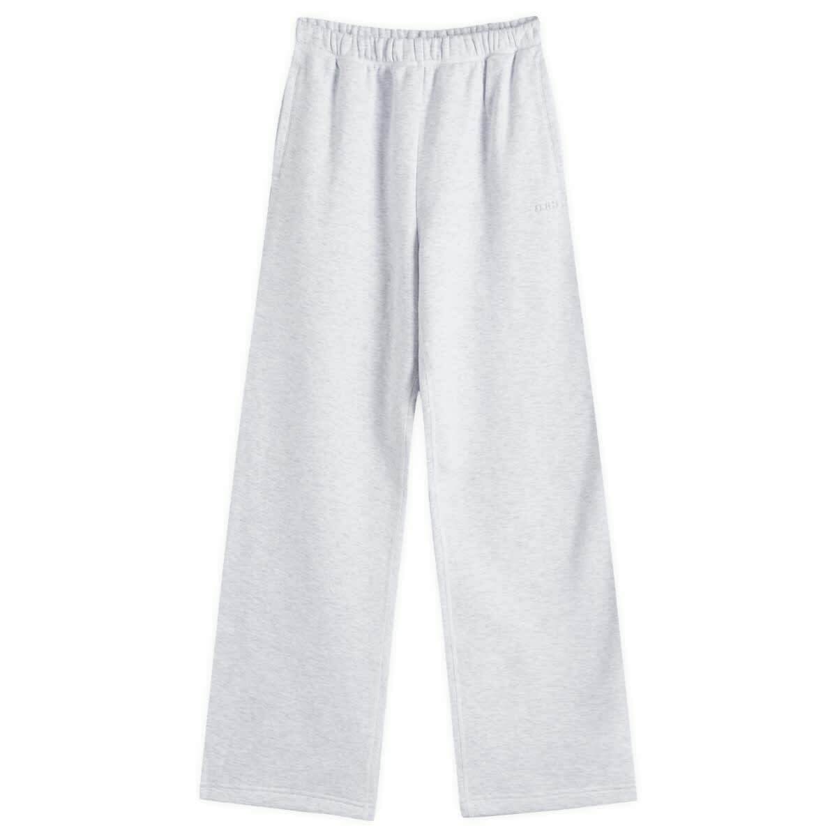 SKIMS Women's Cotton Fleece Classic Straight Leg Pant in Light Heather ...