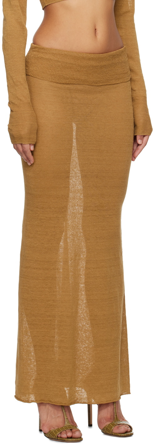 Aya Muse Tan Lyca Maxi Skirt Aya Muse