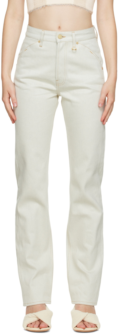 Jacquemus Off-White Le Papier 'Le De Nîmes Yelò' Jeans Jacquemus
