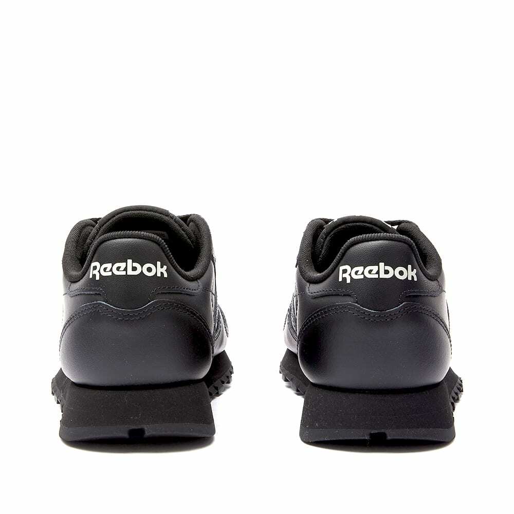 Reebok Men's Classic Leather Sneakers in Core Black/Grey Reebok