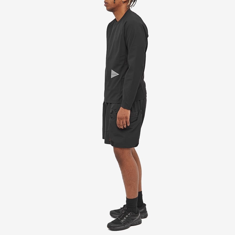 And Wander Men's Hybrid Base Layer in Black and Wander