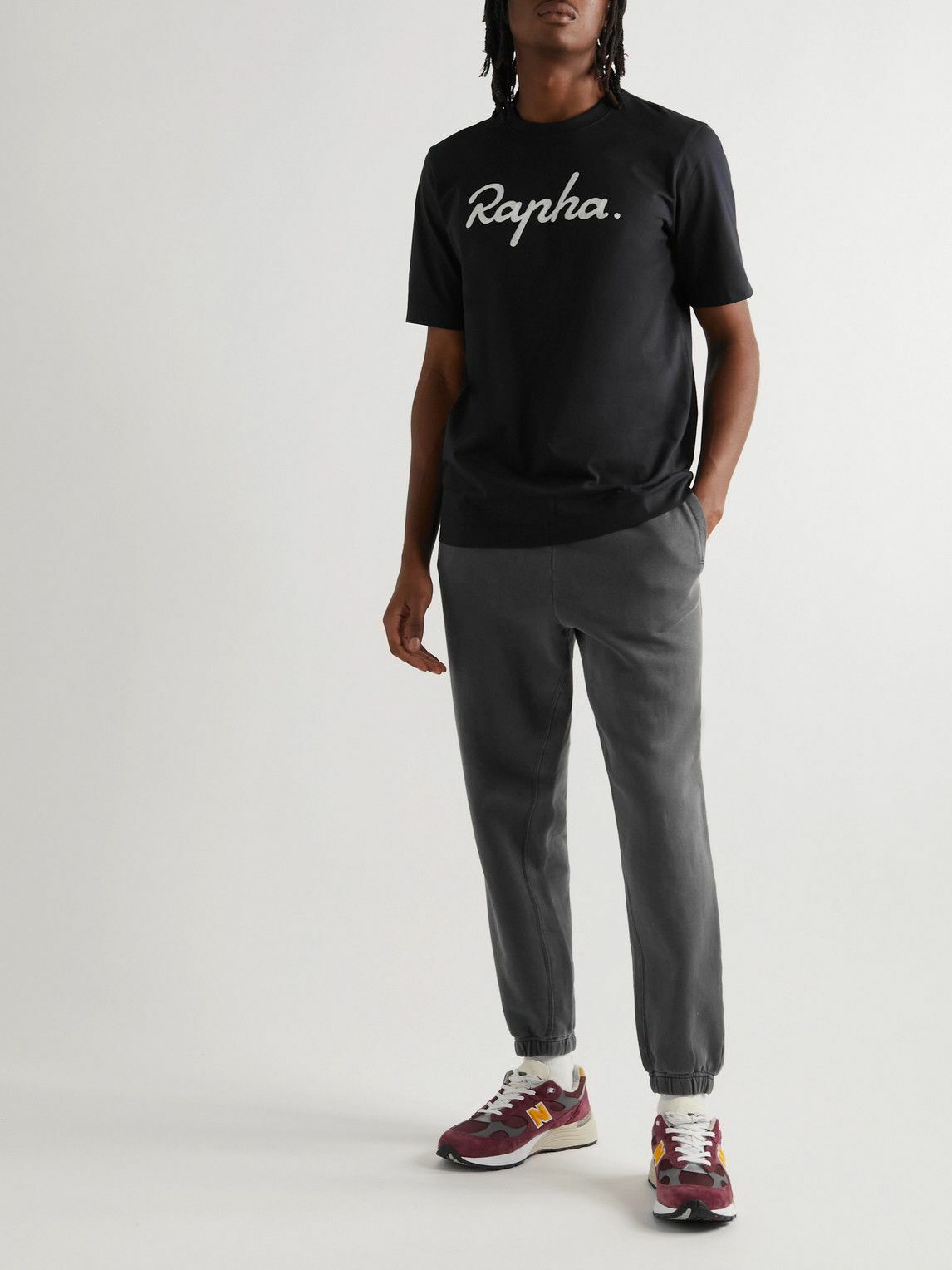 Rapha - Logo-Embroidered Cotton-Jersey T-Shirt - Black Rapha