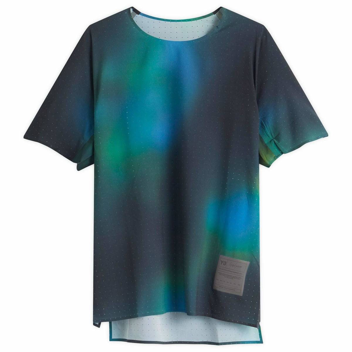 Y-3 Men's Earth Print Run T-Shirt in Multi Y-3