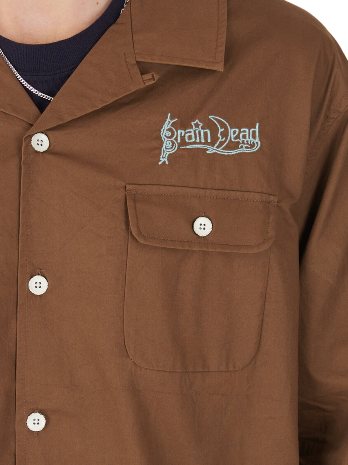 BRAIN DEAD - Shirt With Logo Brain Dead