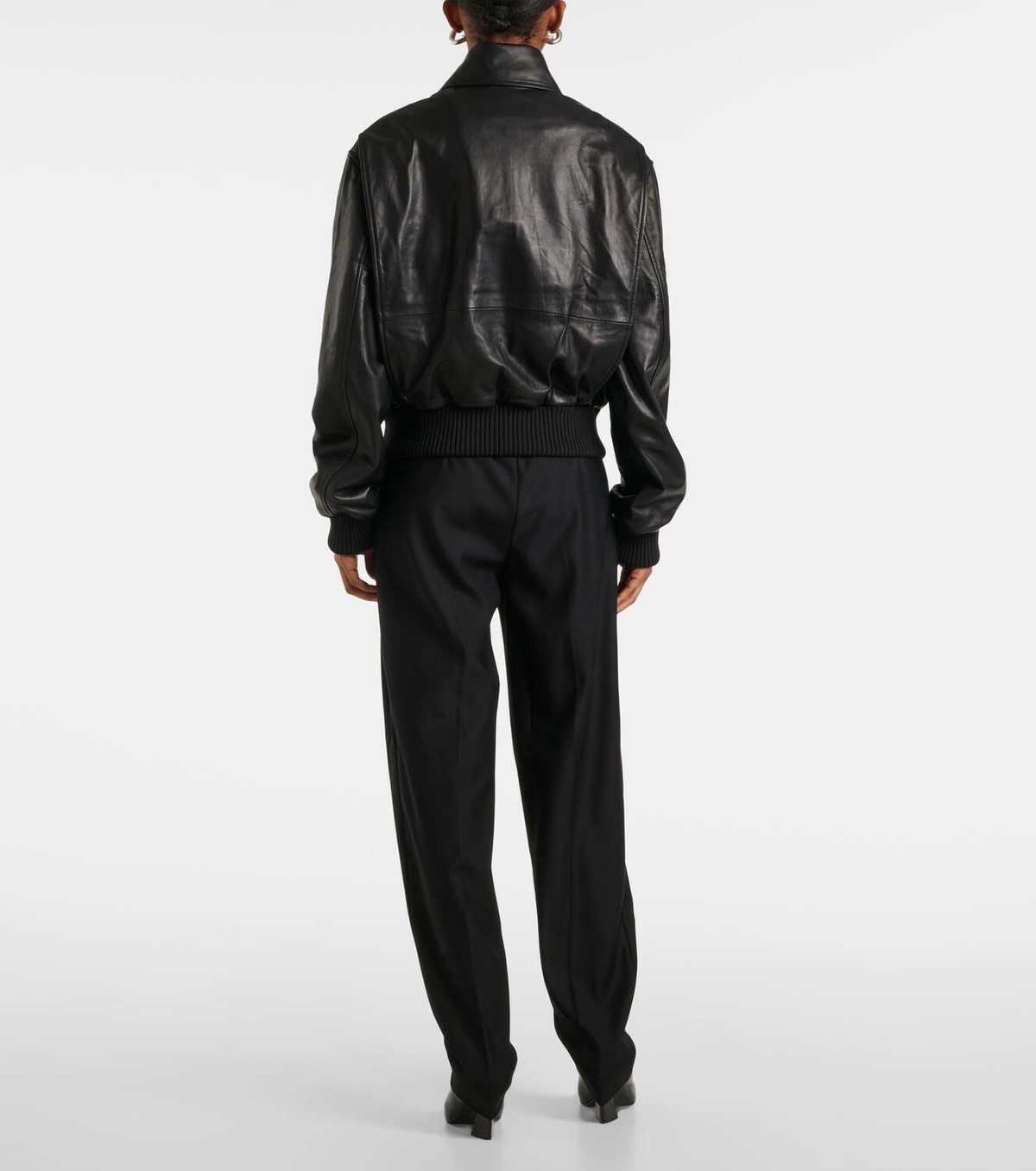 Christopher Esber Leather bomber jacket Christopher Esber