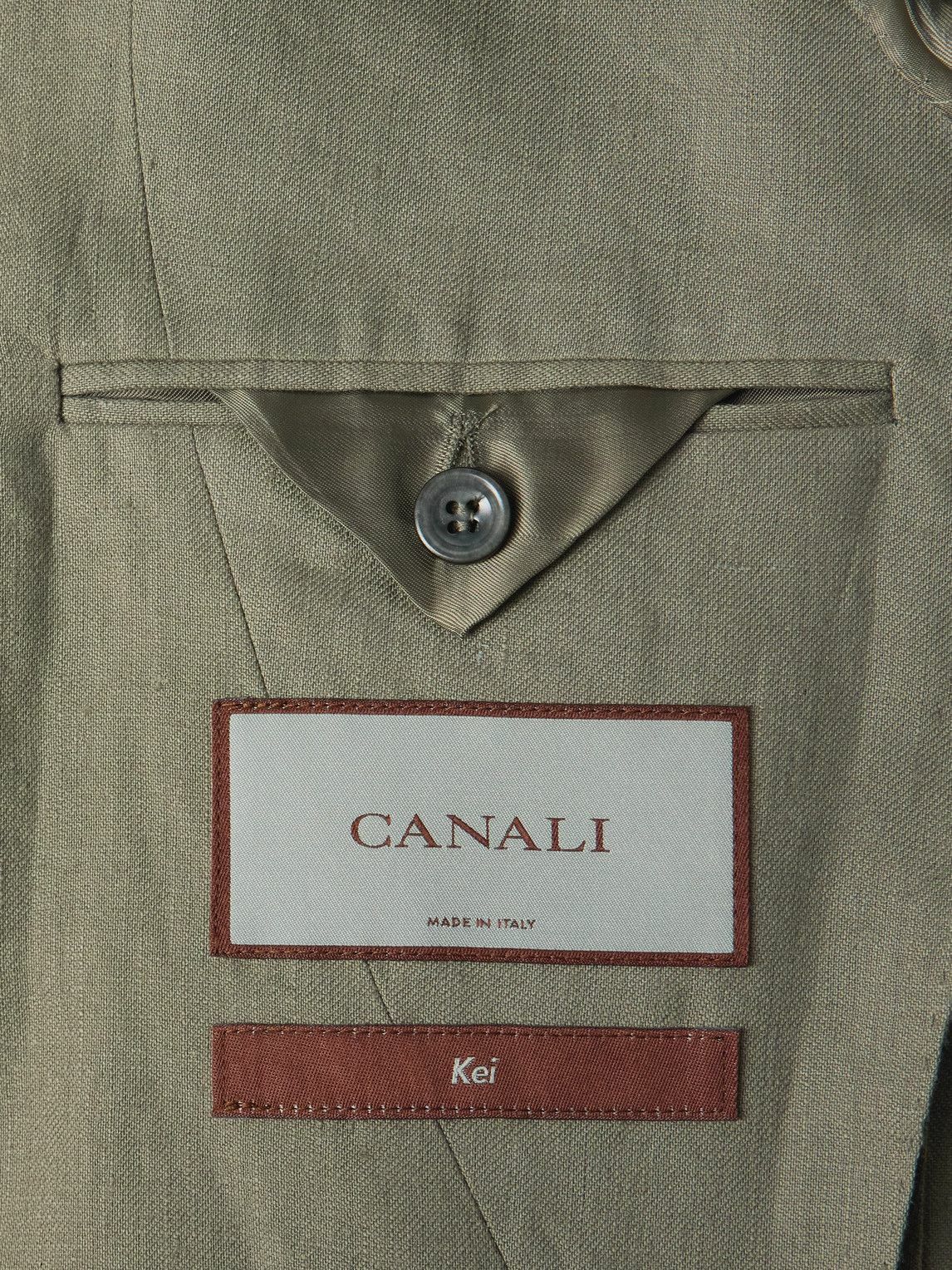Canali - Linen Suit Jacket - Green Canali