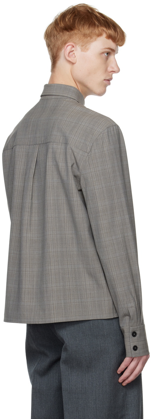 CALVINLUO Gray Check Jacket CALVINLUO