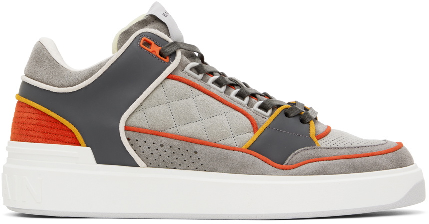 Balmain Gray B-Court Sneakers Balmain