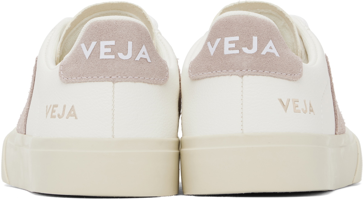 VEJA White & Pink Campo Leather Sneakers VEJA