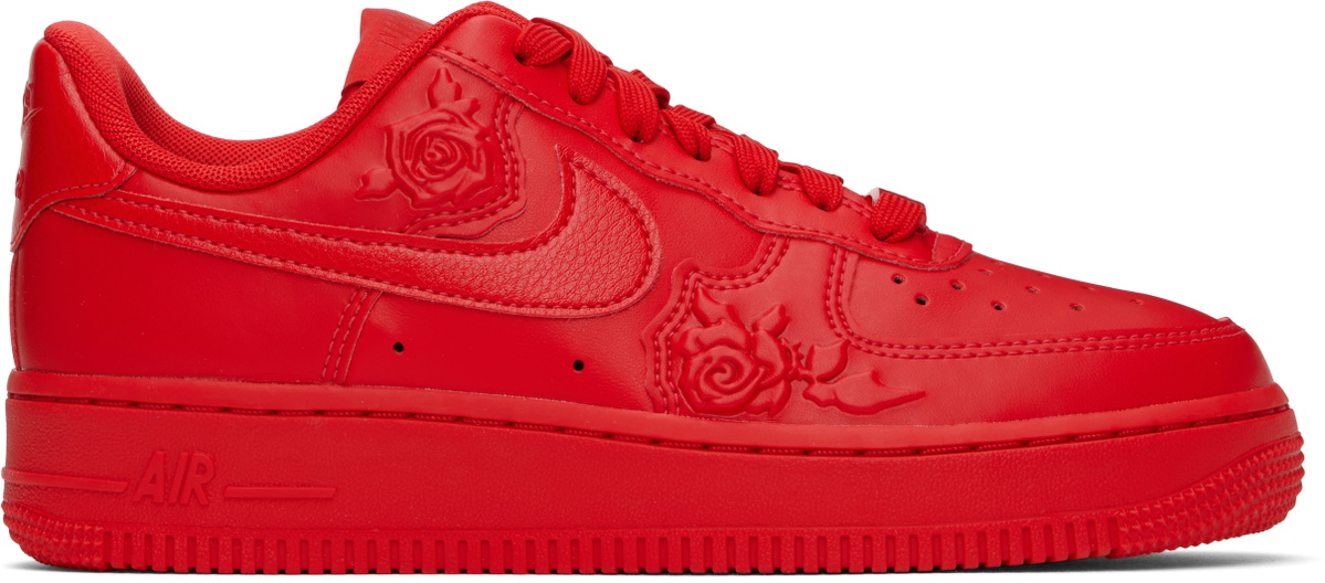 Nike Red Air Force 1 '07 Sneakers Nike