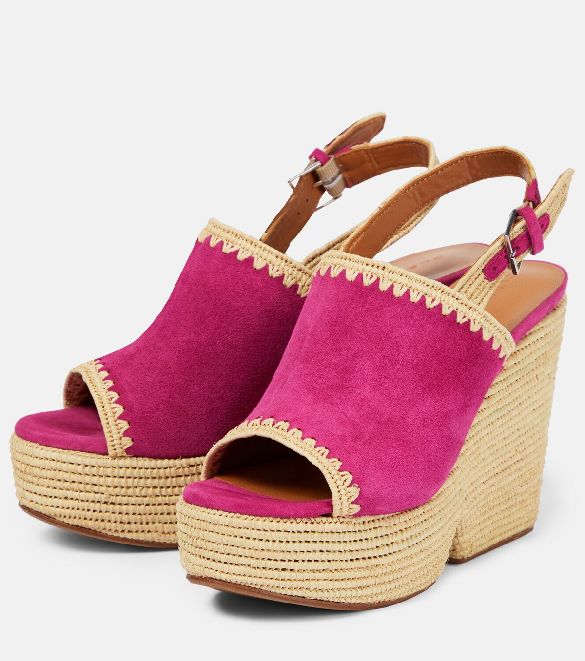 Clergerie - Damya suede wedge sandals Clergerie Clergerie - Damya suede wedge sandals Clergerie