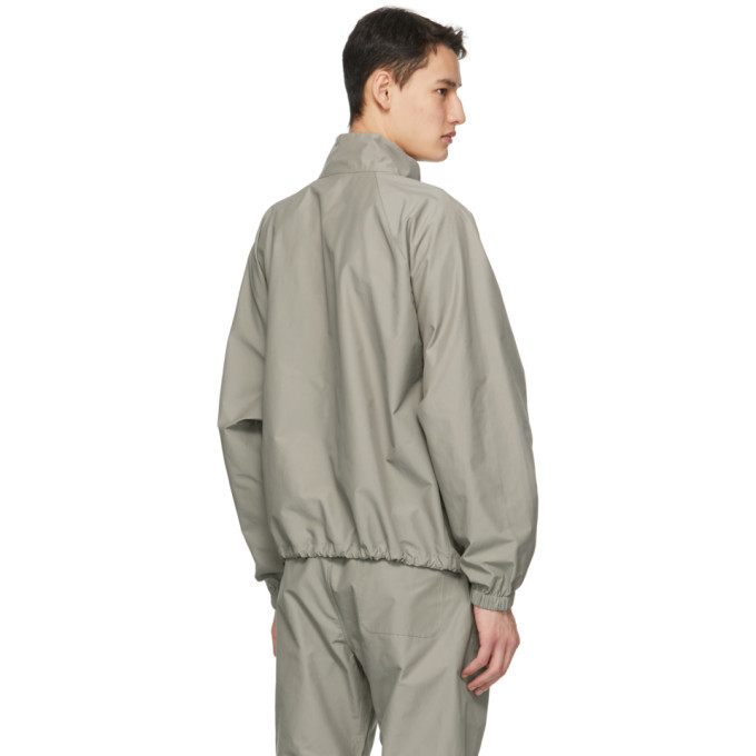 Essentials Taupe Half-Zip Track Jacket Essentials