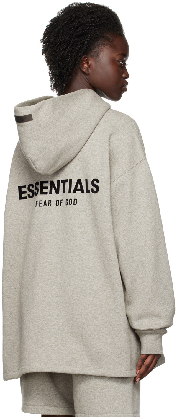 Essentials Gray Relaxed Hoodie Essentials