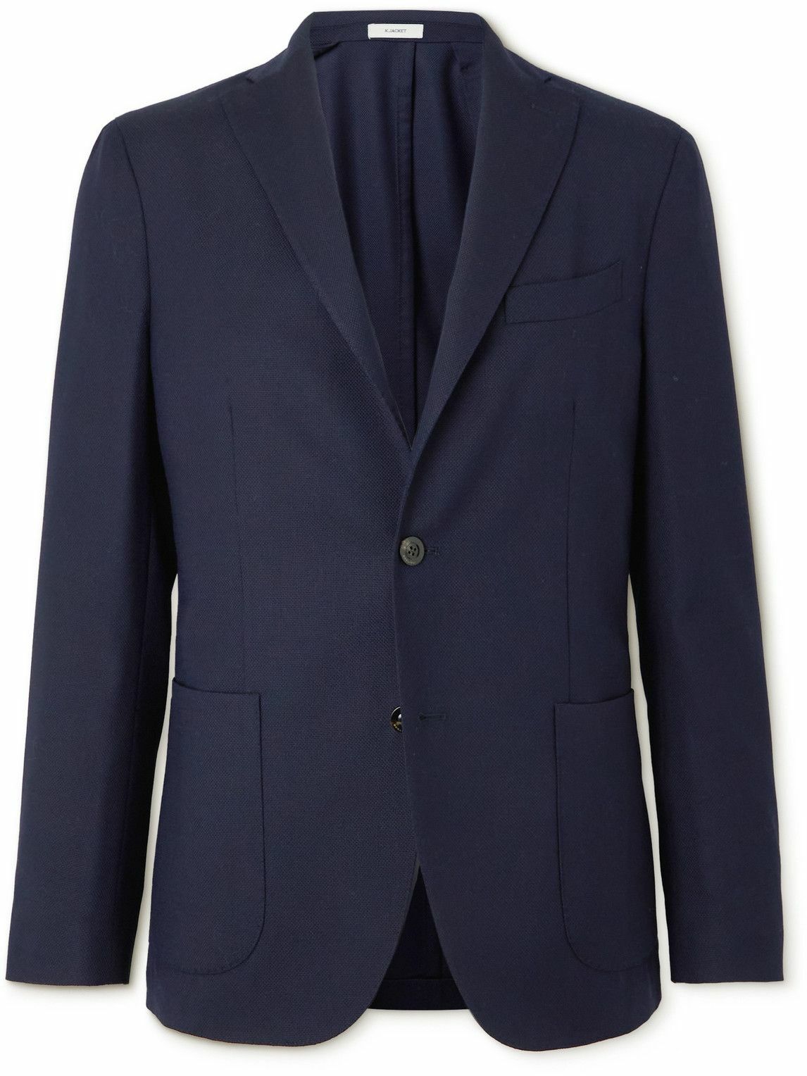 Boglioli - Unstructured Wool-Hopsack Suit Jacket - Blue Boglioli