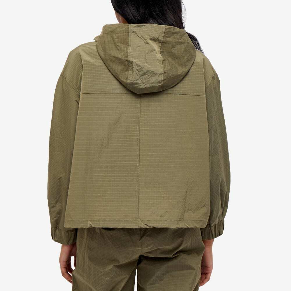 GANNI Women's Software Logo Short Anorak Jacket in Kalamata GANNI