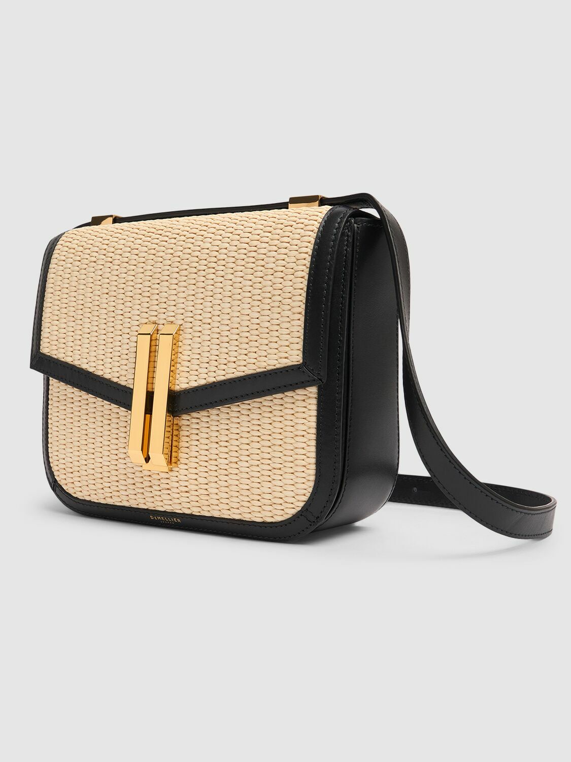 DEMELLIER Vancouver Raffia Shoulder Bag DeMellier