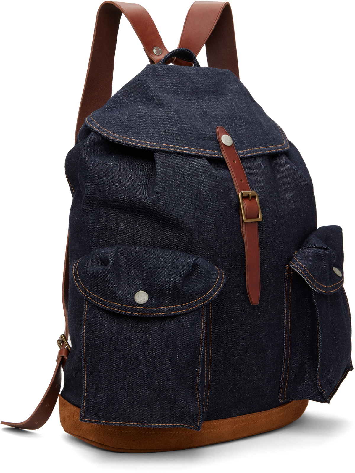 RRL Navy Rucksack Denim Backpack RRL