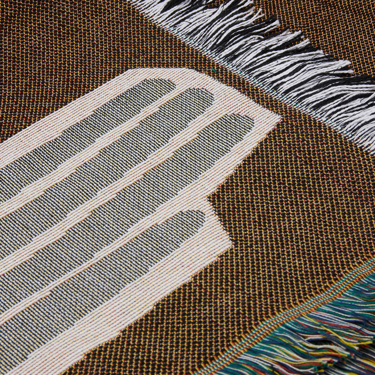 ferm LIVING Pose Tapestry Blanket in Brown ferm LIVING