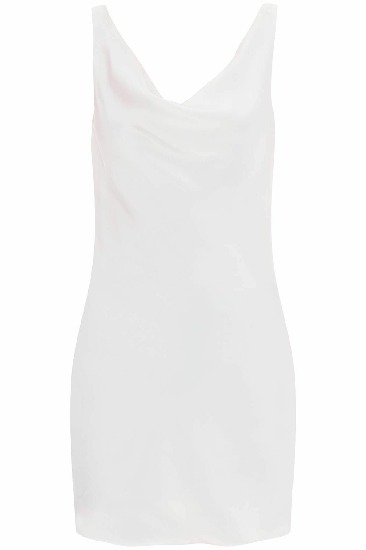 NORMA KAMALI ato maria's mini crepe satin dress White Norma Kamali