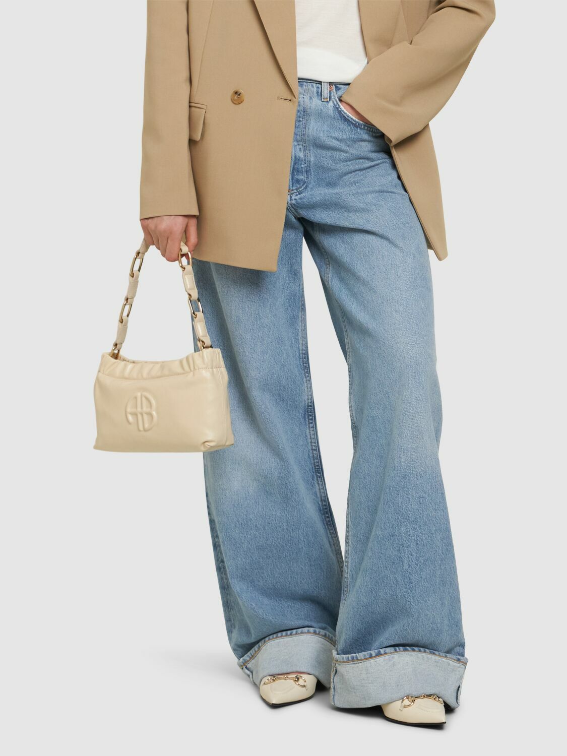 ANINE BING Small Kate Leather Shoulder Bag ANINE BING