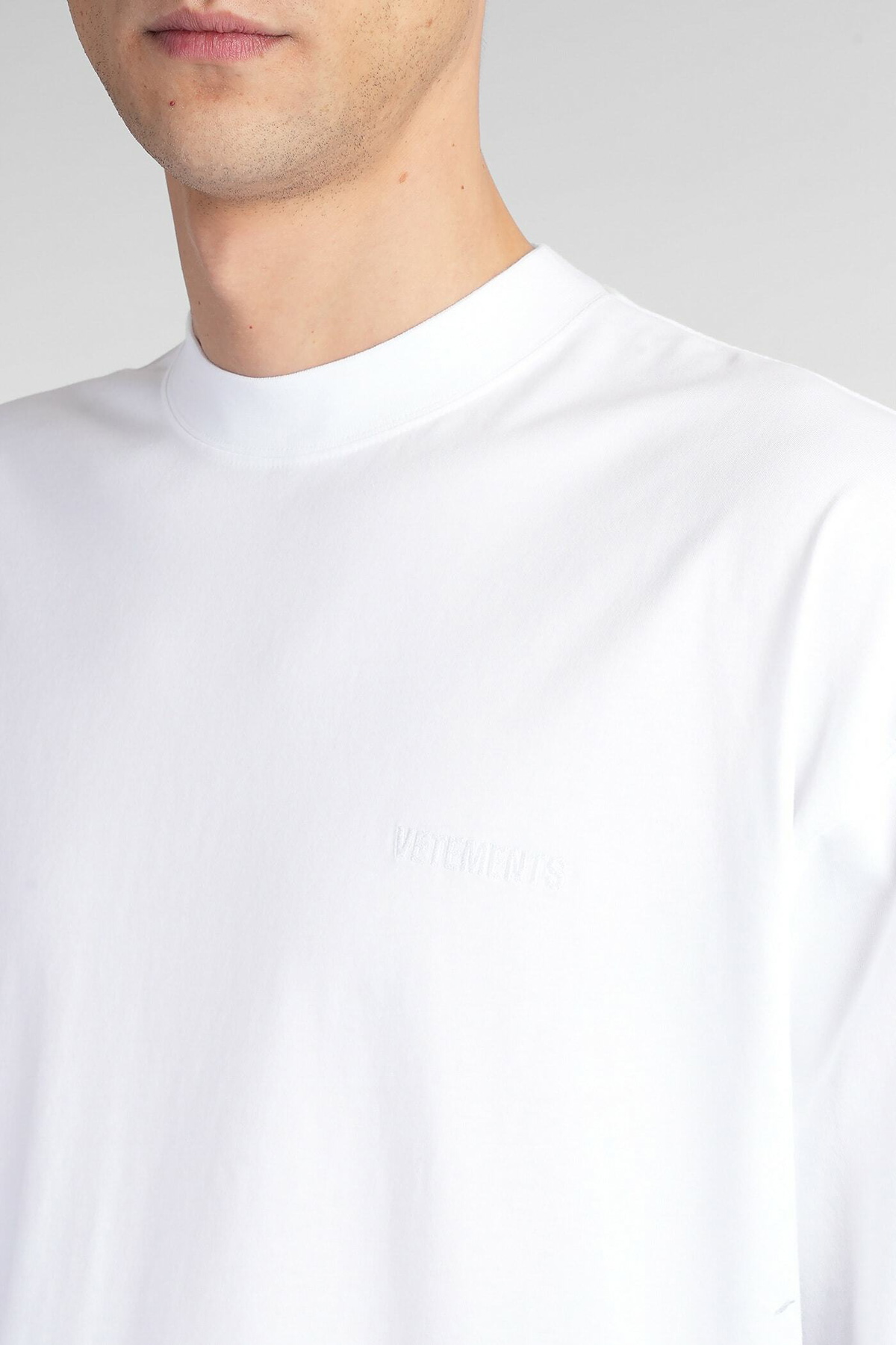 VETEMENTS T-shirt In White Cotton Vetements
