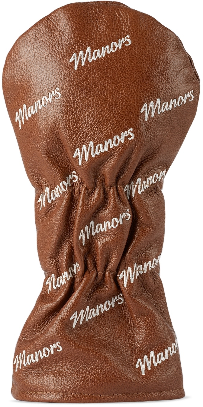 Manors Golf Brown Leather Driver Cover Manors Golf