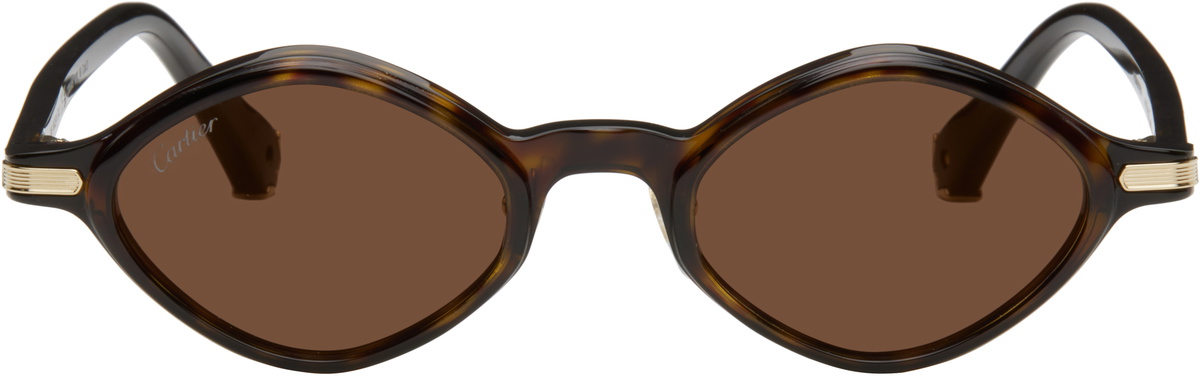 Cartier Brown 'Première de Cartier' Sunglasses Cartier