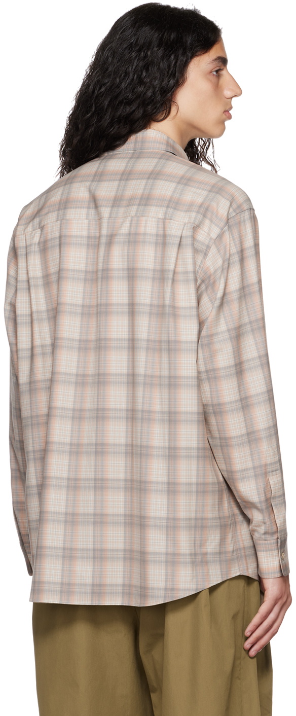 AURALEE Beige Check Shirt Auralee