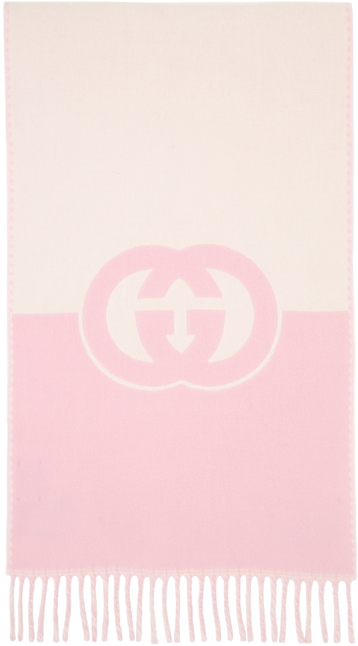 Gucci Pink Interlocking G Scarf Gucci