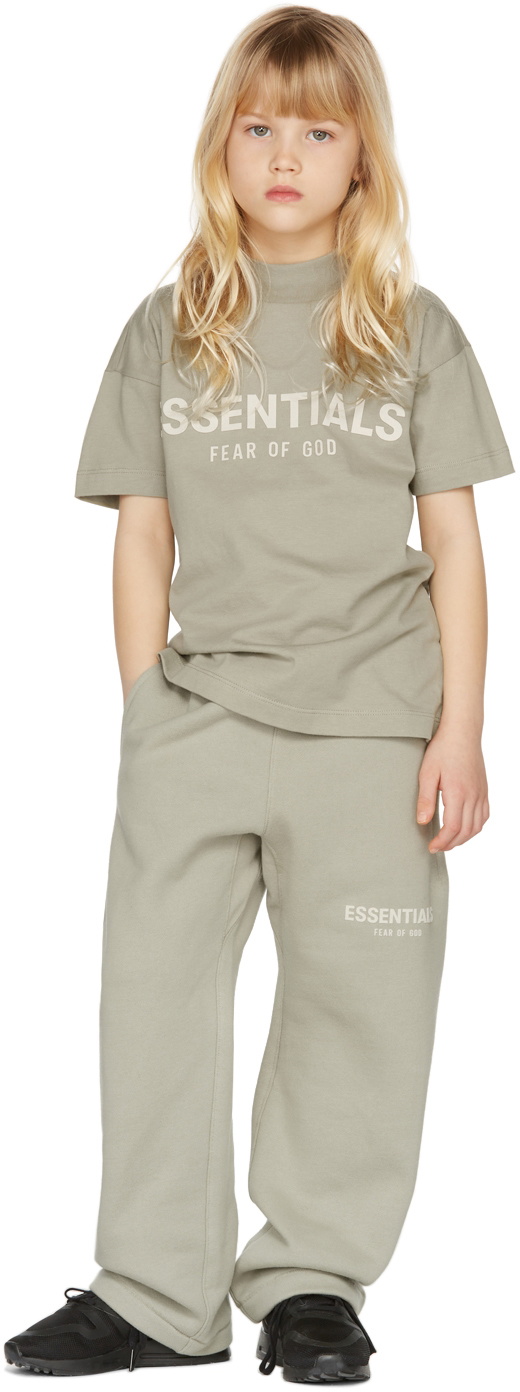 Essentials Kids Green Logo T-Shirt Essentials