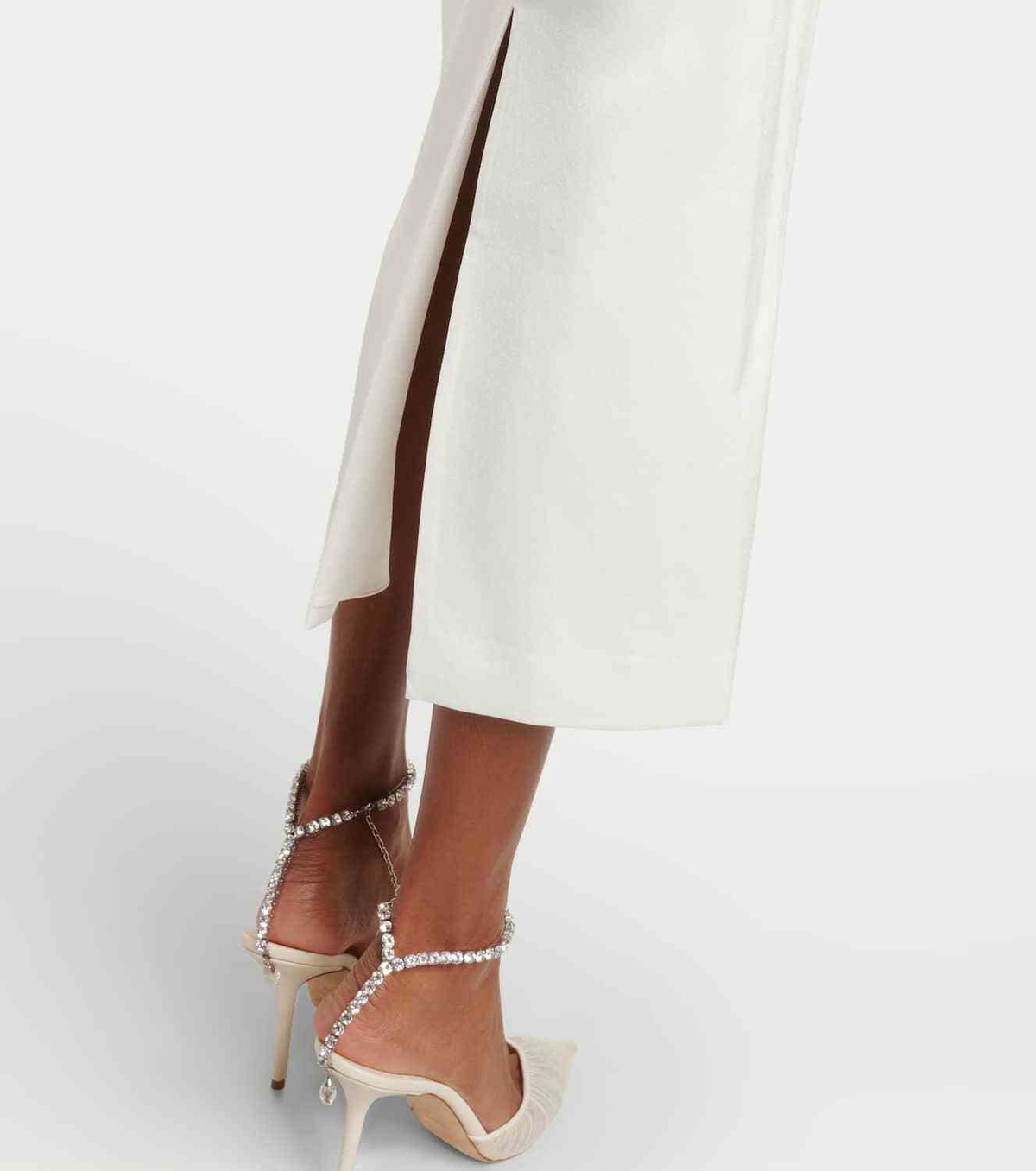 Alex Perry Bridal draped crêpe satin bustier gown Alex Perry