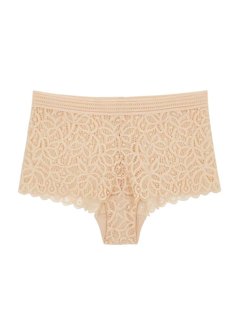 Wacoal Raffine Almond Lace Short Briefs Beige Wacoal