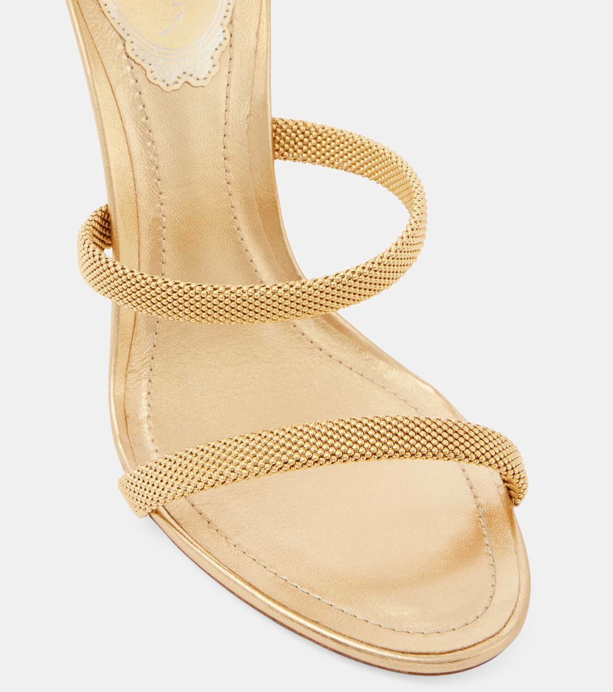 Rene Caovilla Juniper 105 metallic leather sandals Rene Caovilla