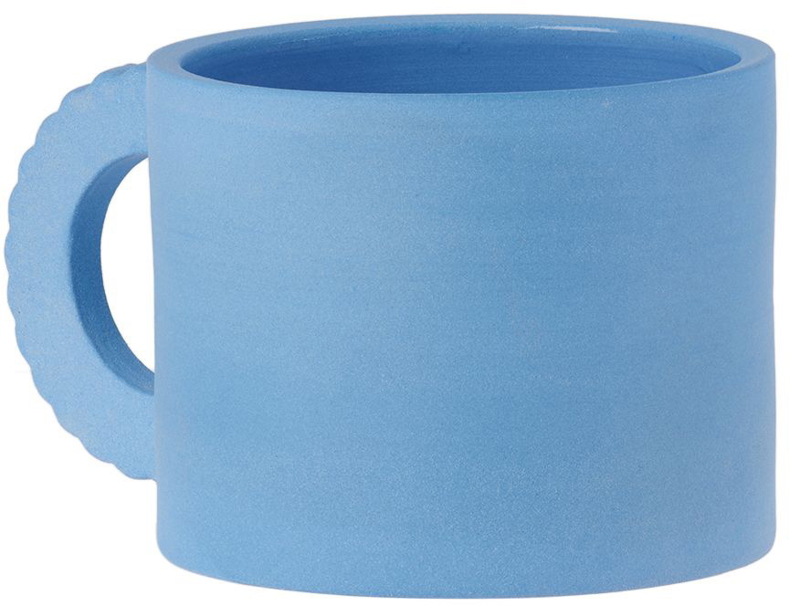 Ekua Ceramics SSENSE Exclusive Blue Petal Mug