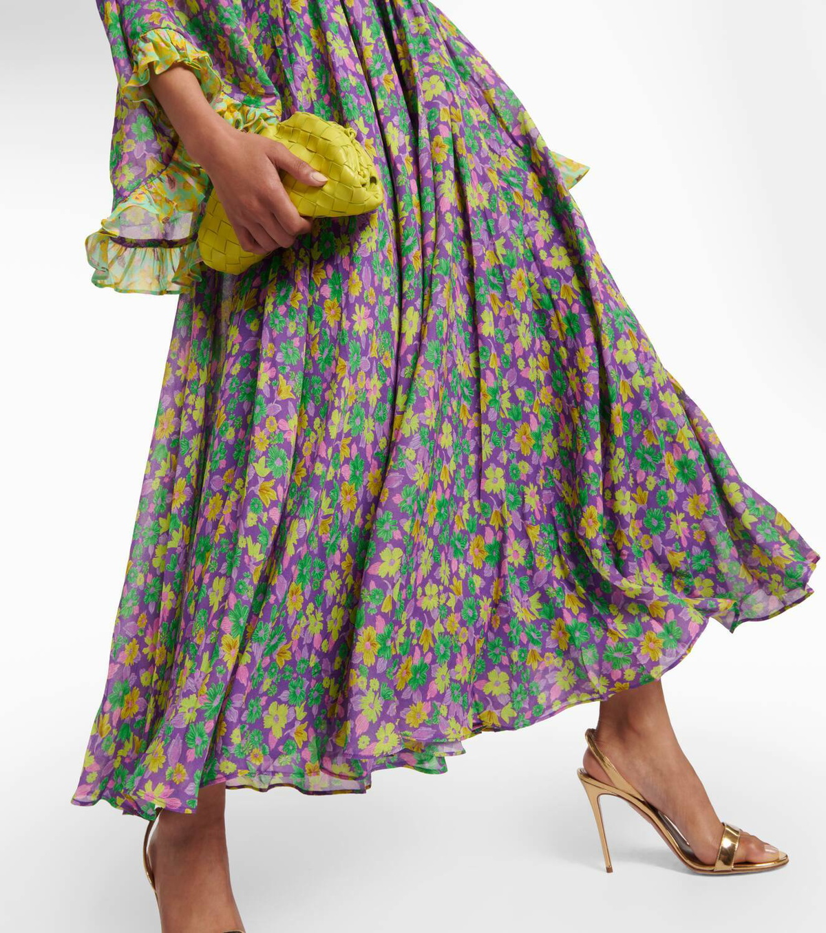 Alémais Dylan floral crêpe midi dress ALÉMAIS