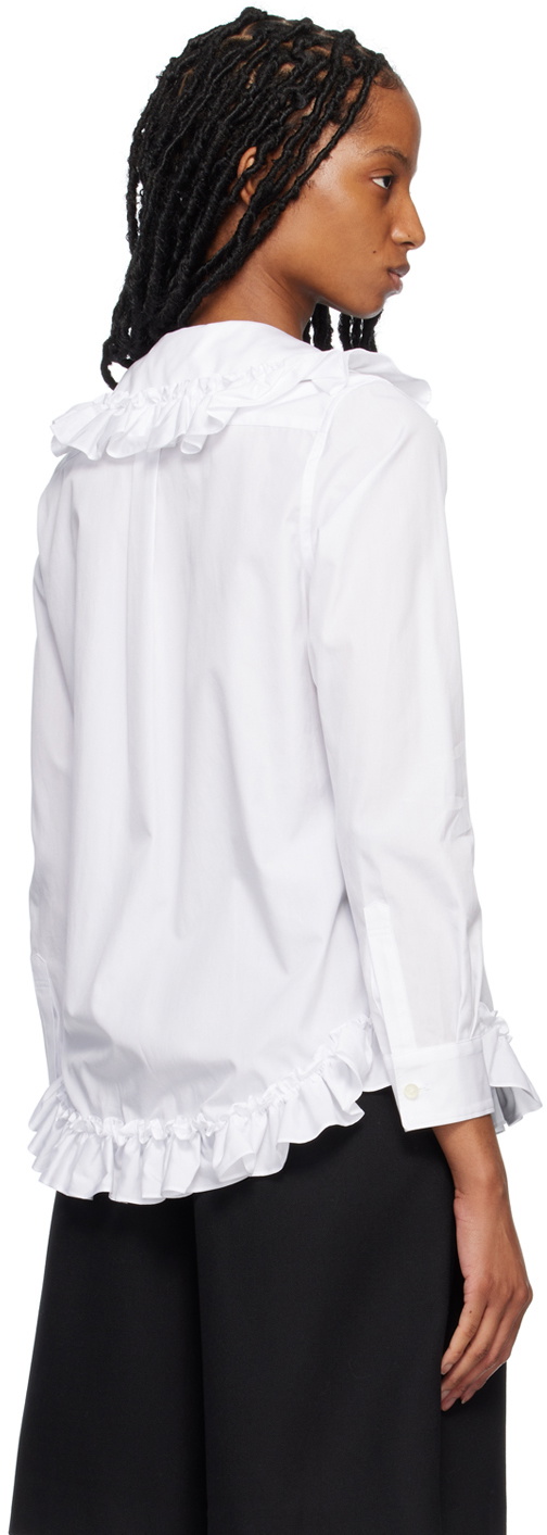 Comme des Garçons Girl White Ruffle Shirt Comme des Garcons Girl