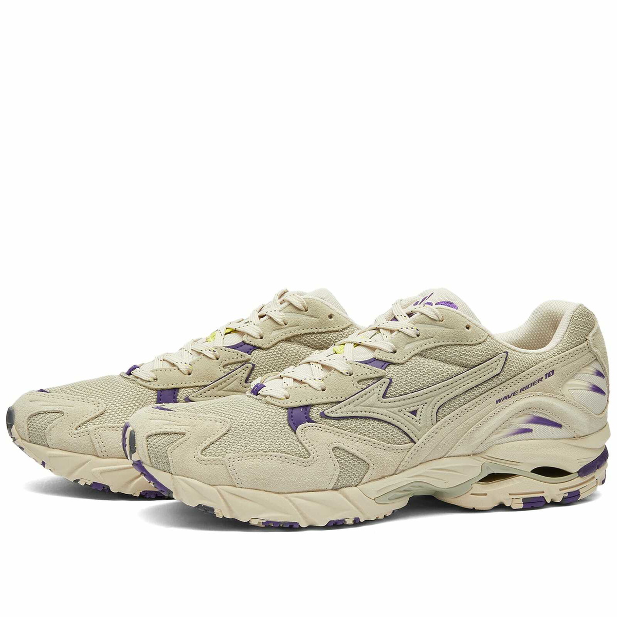 Mizuno Men's Wave Rider 10 'Future Gardens' Sneakers in Cedar/Summer Mizuno