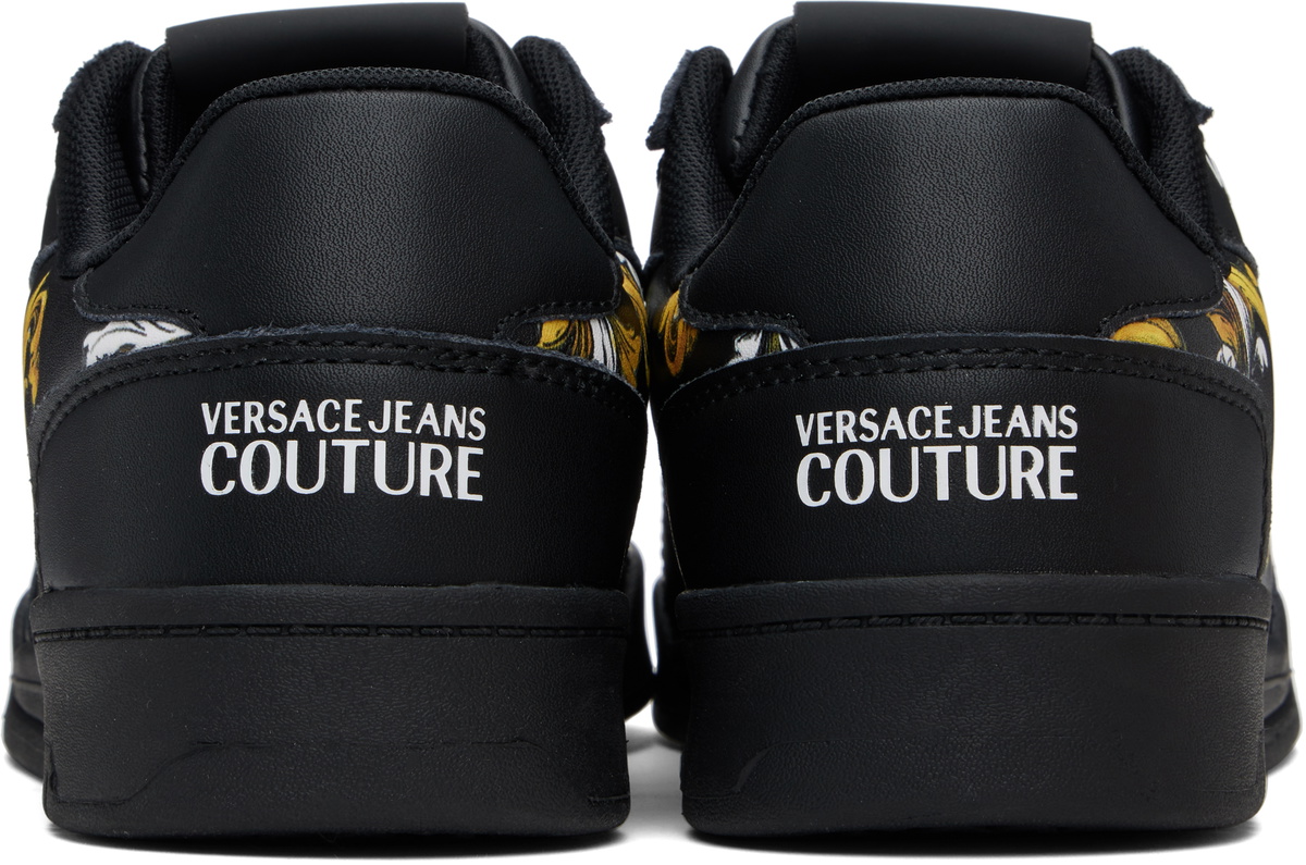 Versace Jeans Couture Black Outline Barocco Brooklyn Sneakers Versace