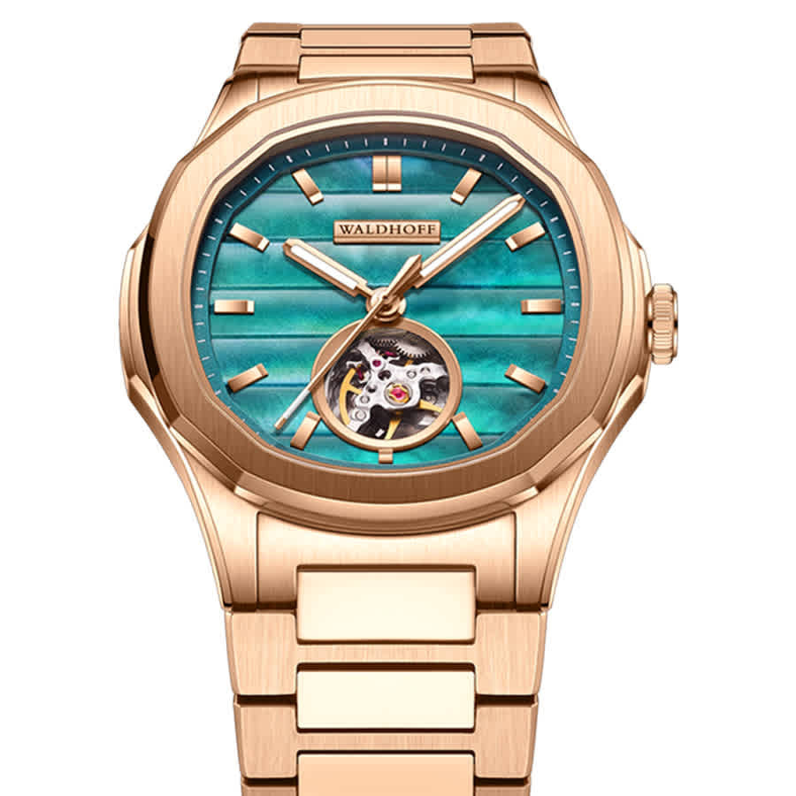 Waldhoff Navigator Automatic Blue Mother of Pearl Dial Mens Watch MW-22 ...