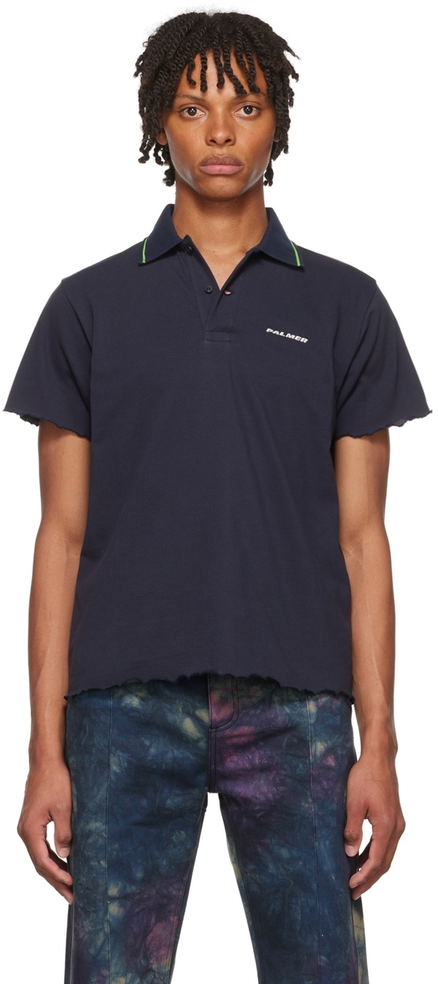 PALMER Navy Cotton Polo