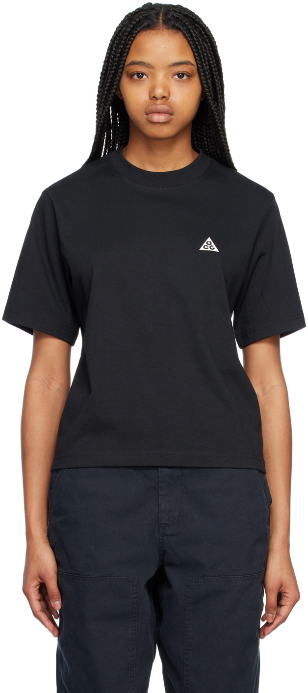 Nike Black Embroidered T-Shirt Nike