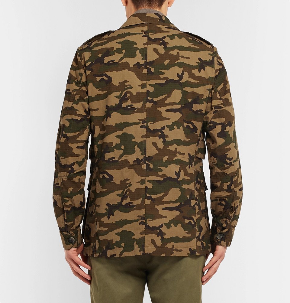 MAN 1924 - Camouflage-Print Cotton-Ripstop Field Jacket - Men - Army ...