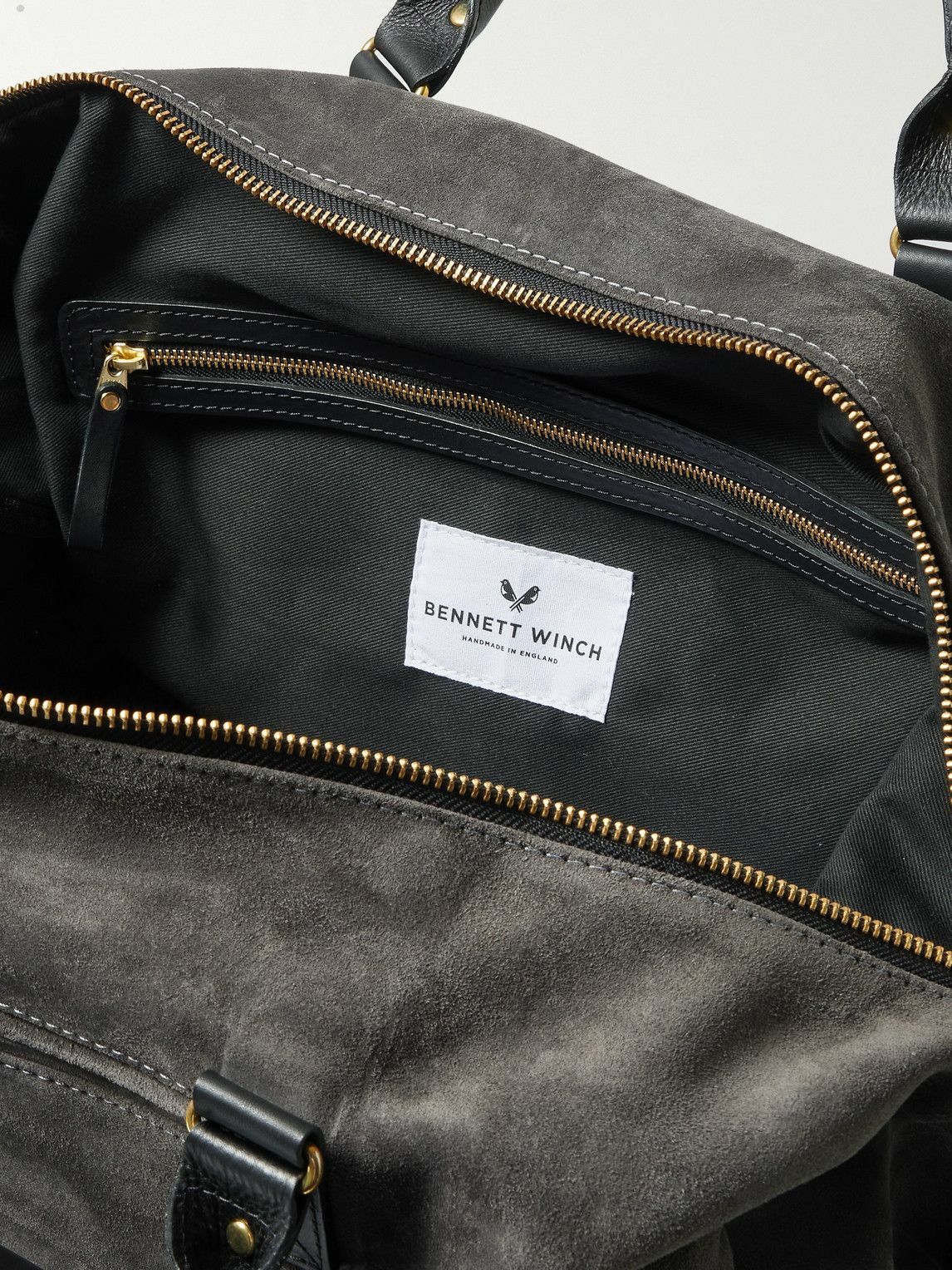Bennett Winch - Weekender Leather-Trimmed Suede Holdall Bennett Winch