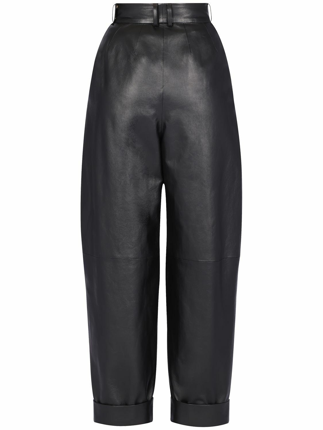 ALEXANDRE VAUTHIER - Pleated Leather Pants Alexandre Vauthier