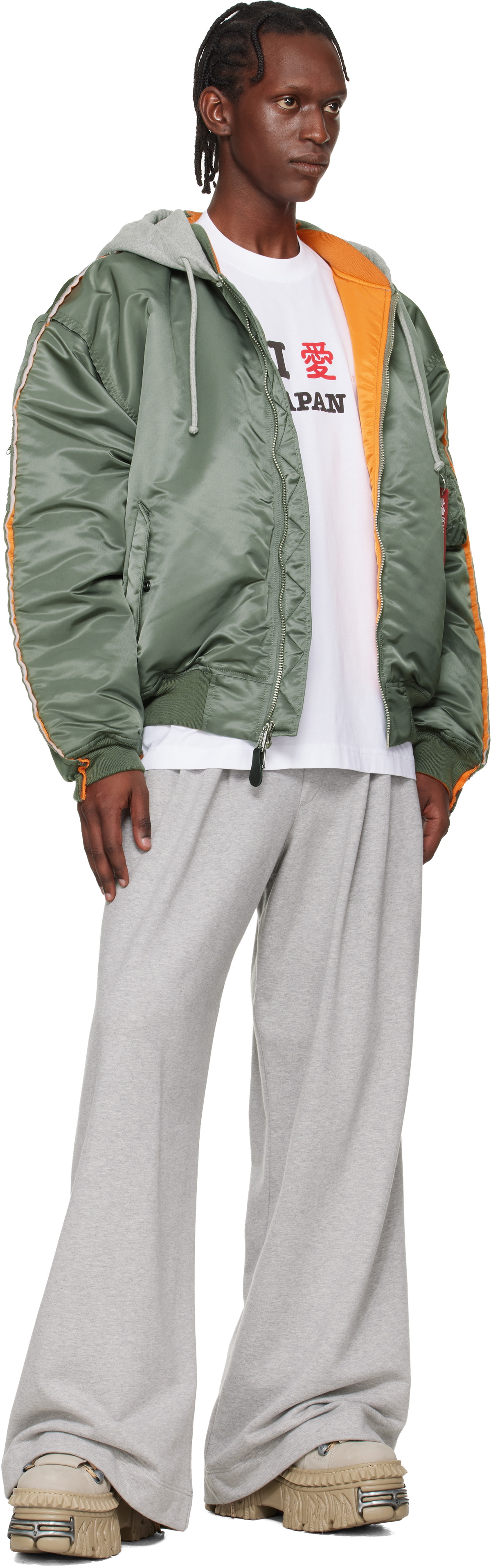 VETEMENTS Taupe New Rock Edition Fire Platform Sneakers Vetements