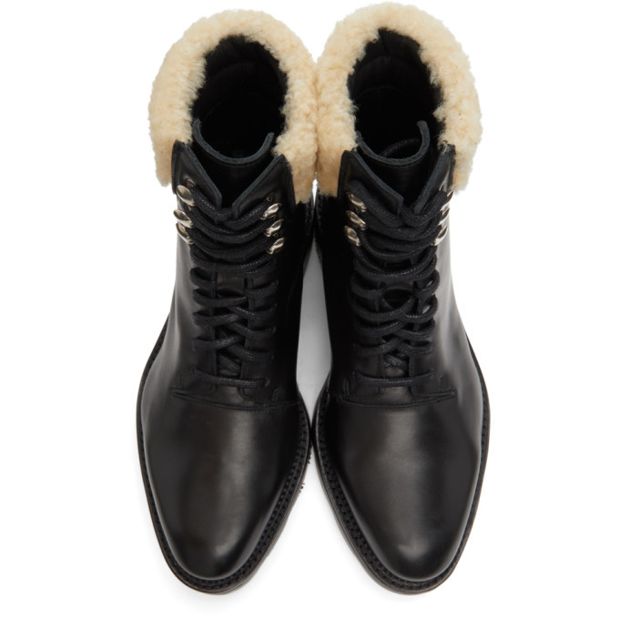 Alexander Wang Black Shearling Andy Boots Alexander Wang