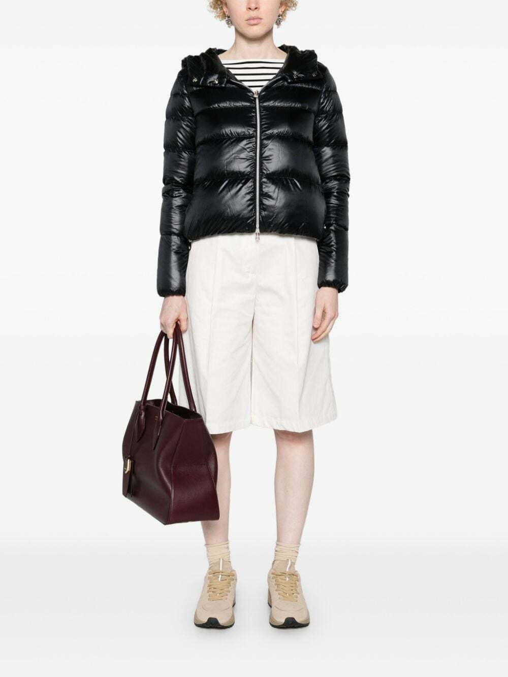 HERNO - Nylon Short Down Jacket Herno