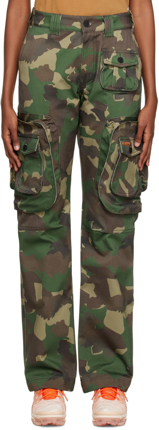 Heron Preston Khaki Camo Trousers Heron Preston