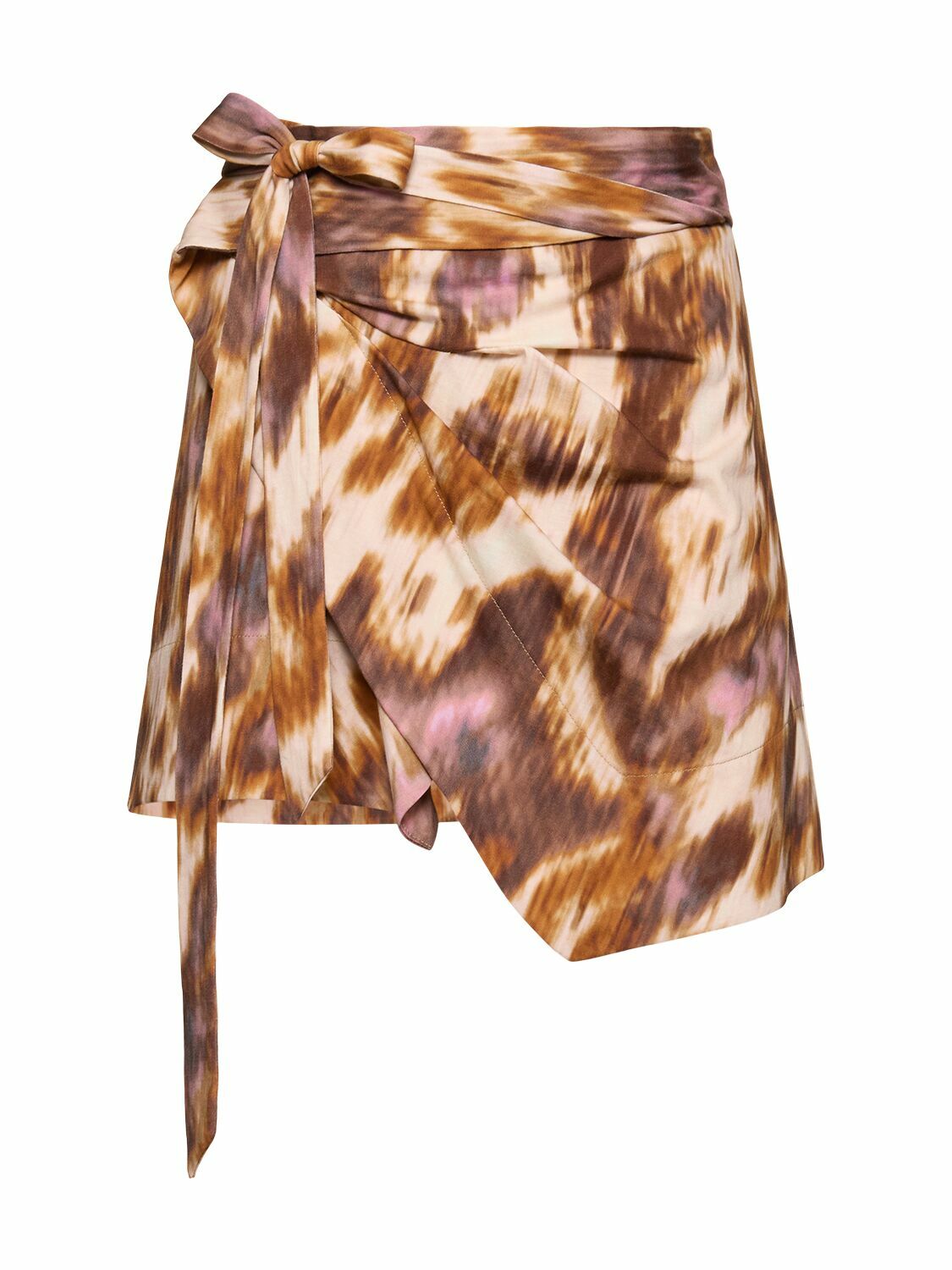 MARANT ETOILE Berenice Printed Jersey Pareo Mini Skirt Isabel Marant Etoile